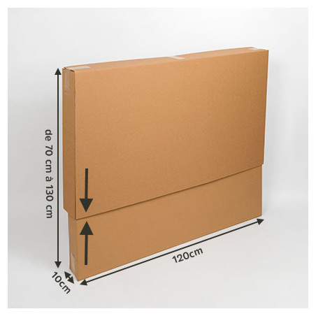 Grand Carton ajustable pour tableau à prix réduit